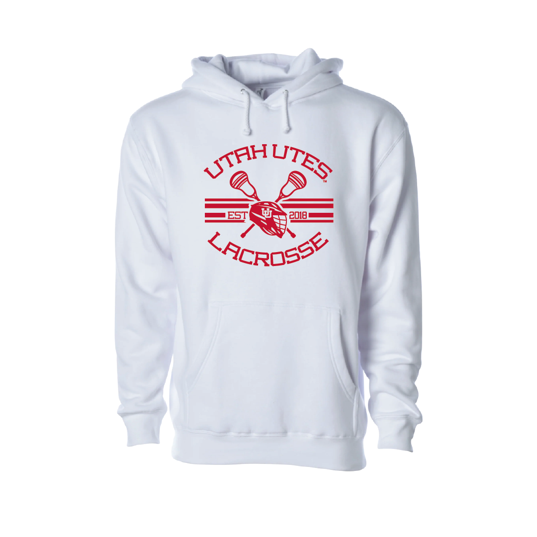 Utah Utes - Interlocking UU Embroidered Hoodie – Dahlelama